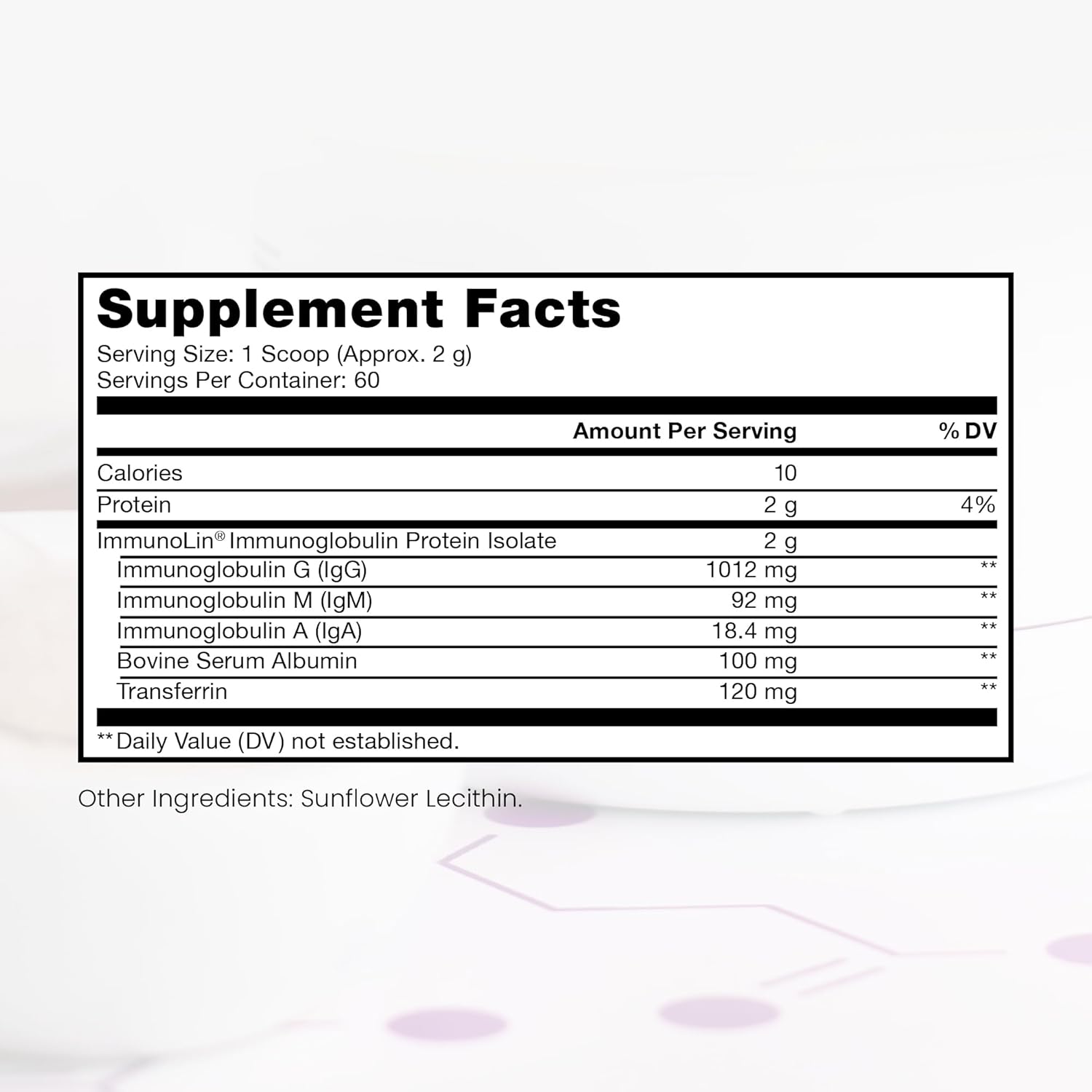 Pure Therapro Rx Elite IgG Immunoglobulin Supplement Powder, 60 ...