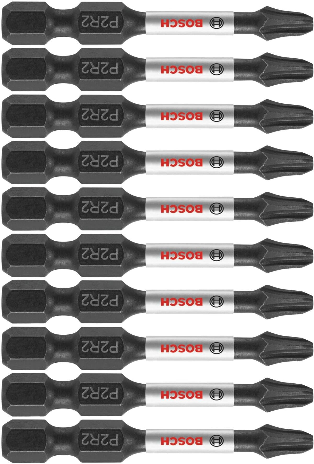 BOSCH ITP2R2205 5-Pack 2 In. Phillips/Square #2 Impact Tough ...