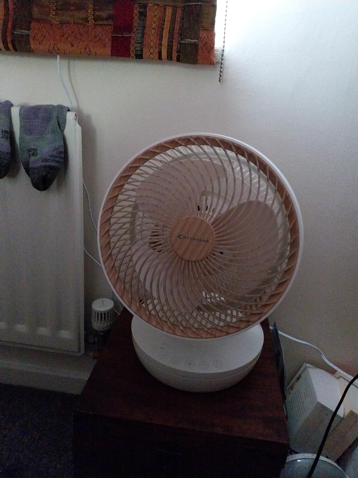 MYCARBON Silent Fan Electric Desk Fan Oscillating Cooling Fans Air ...