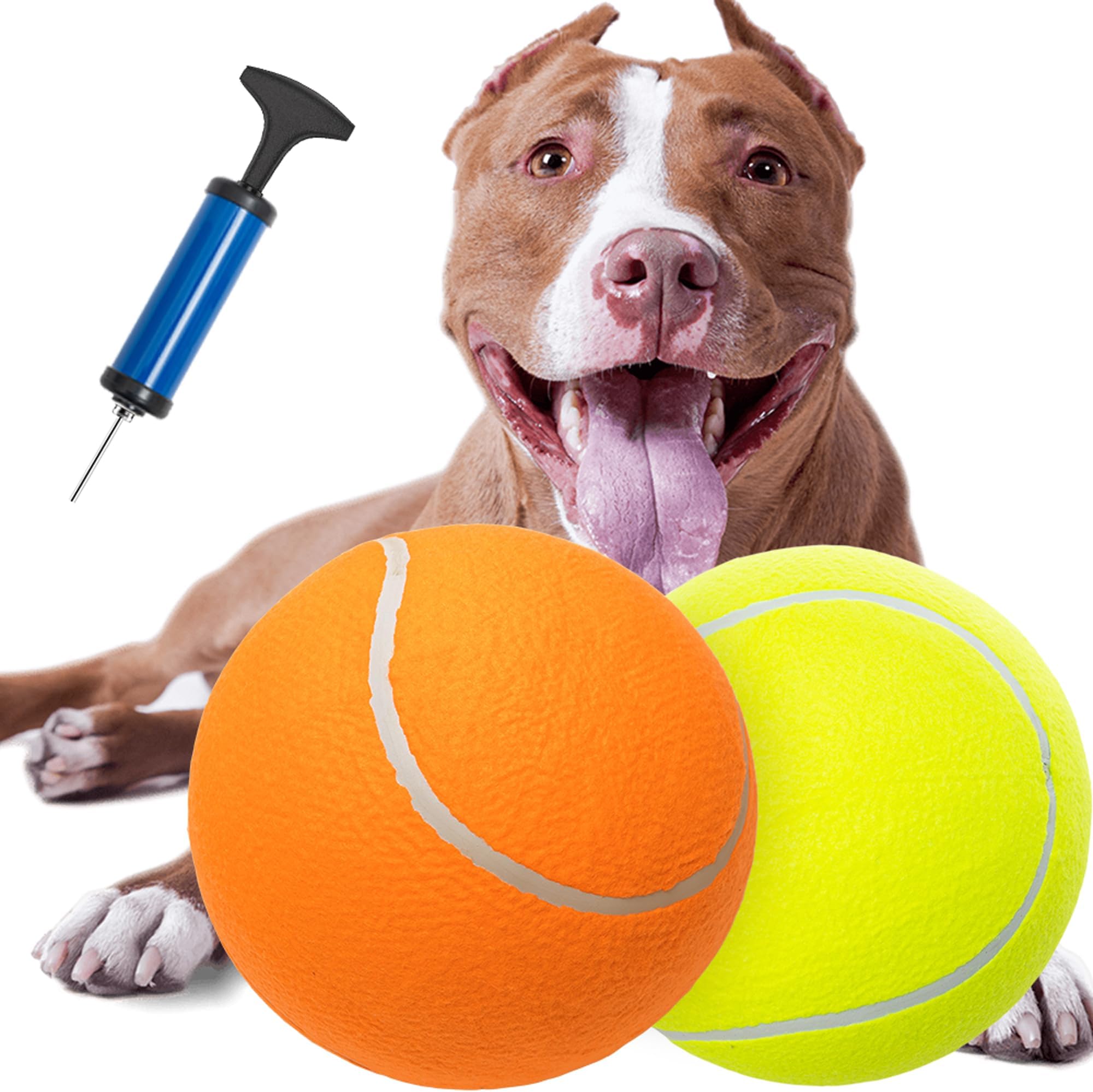 Pet Supplies : Segzwlor Dog Toy Ball - 9.5" Large Tennis Balls for ...