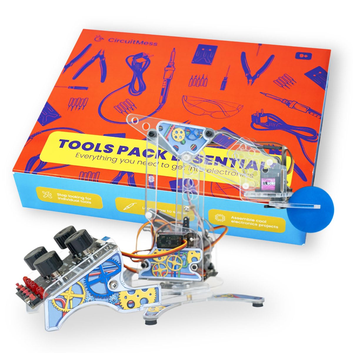 Snapklik.com : Kids Stem Toys Electronics Kit Ages 11+ Robotic Arm ...