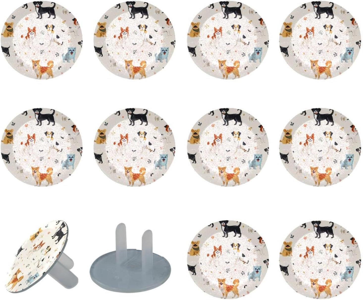 Outlet Covers (12-Pack), Safe Electric Plug Protectors Decorative Plugs ...