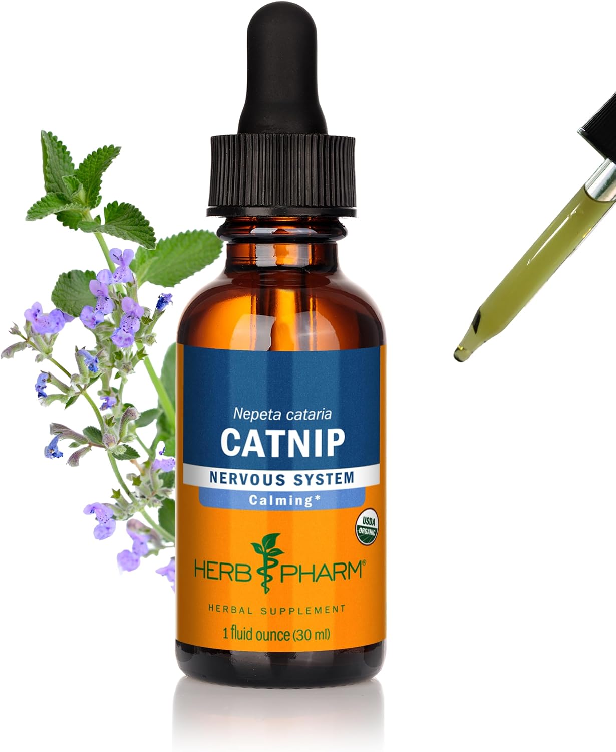 Amazon.com: Herb Pharm Certified Organic Catnip Liquid Extract for ...