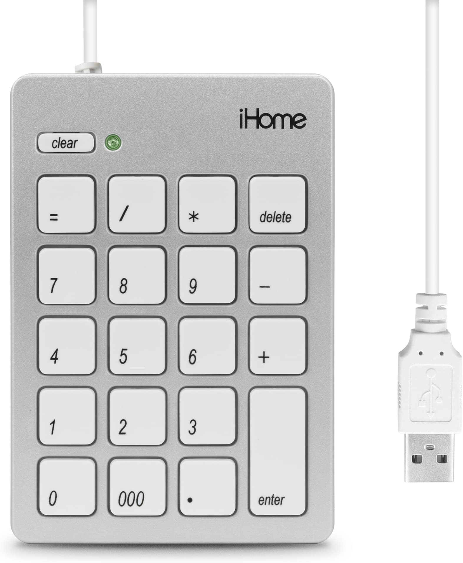 Amazon.com: iHome Wired USB Numeric Keypad for Apple Mac iMac MacBook ...