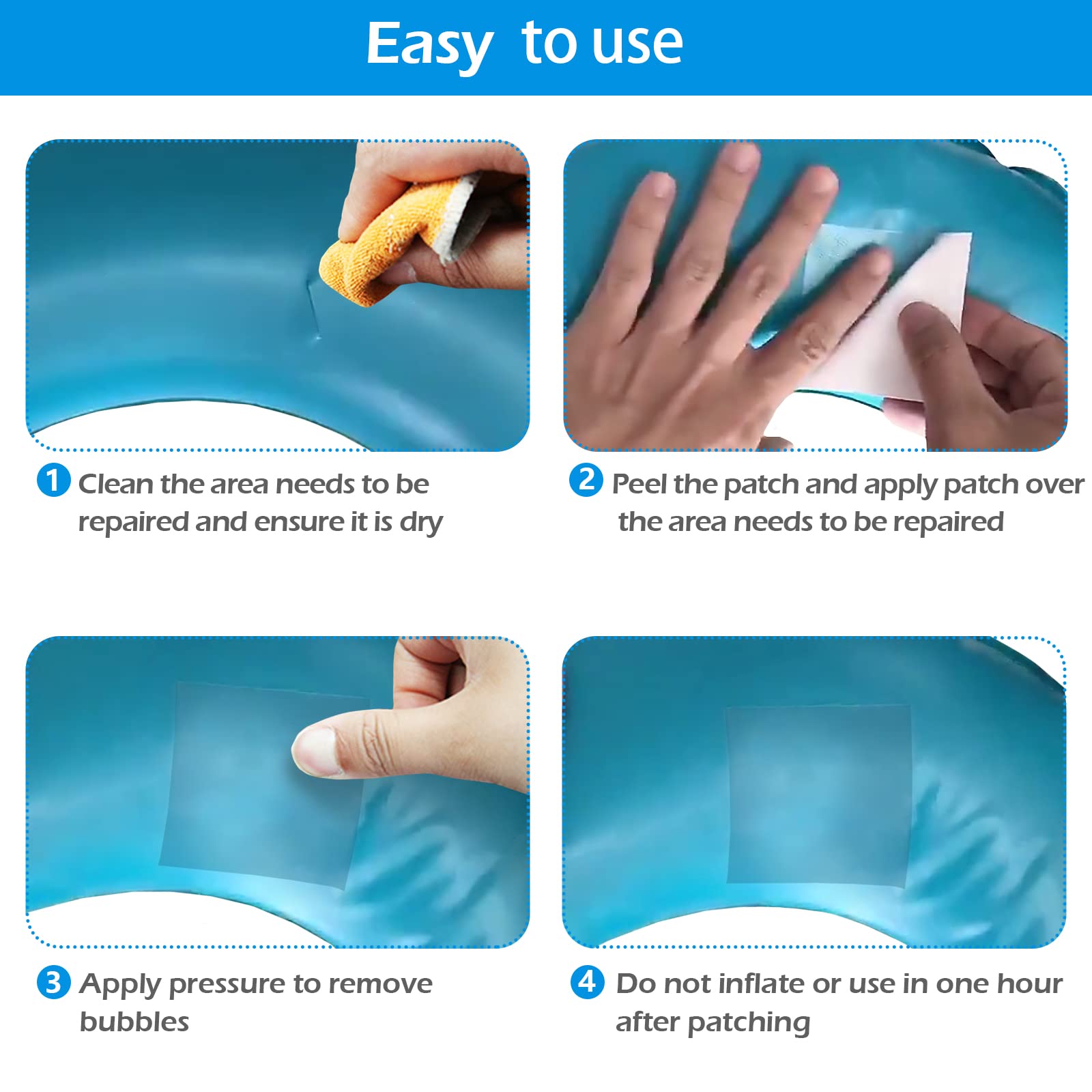 Snapklik.com : 8.2 Ft Roll Pool Patch Kit Air Mattress Repair Patch Kit ...