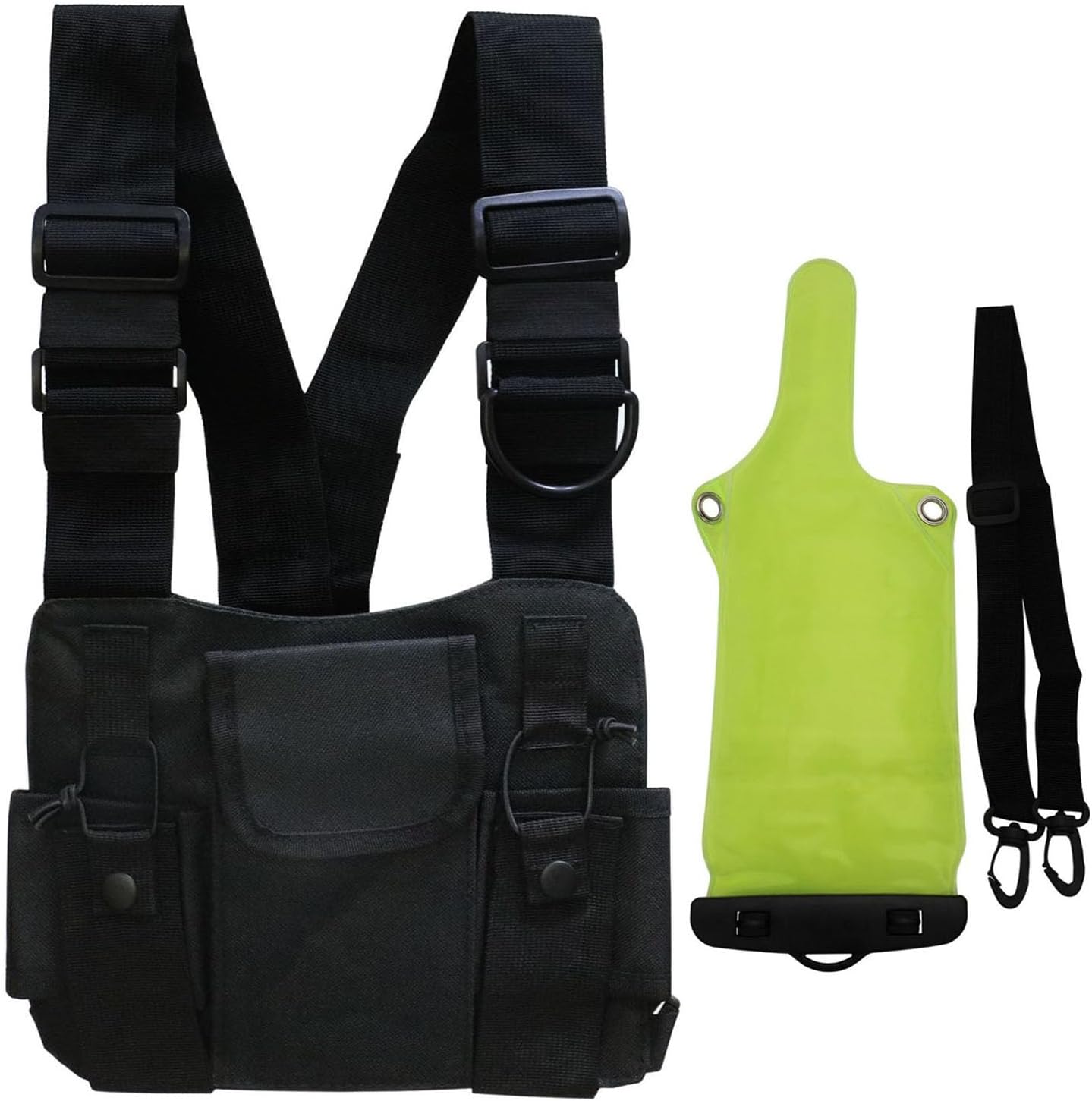 Amazon.com: Zkarabc Radio Shoulder Holster Chest Harness Holder Vest ...