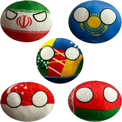 Amazon.com: Idyllicallyser 5pcs Countryballs Plushies Polandball for ...