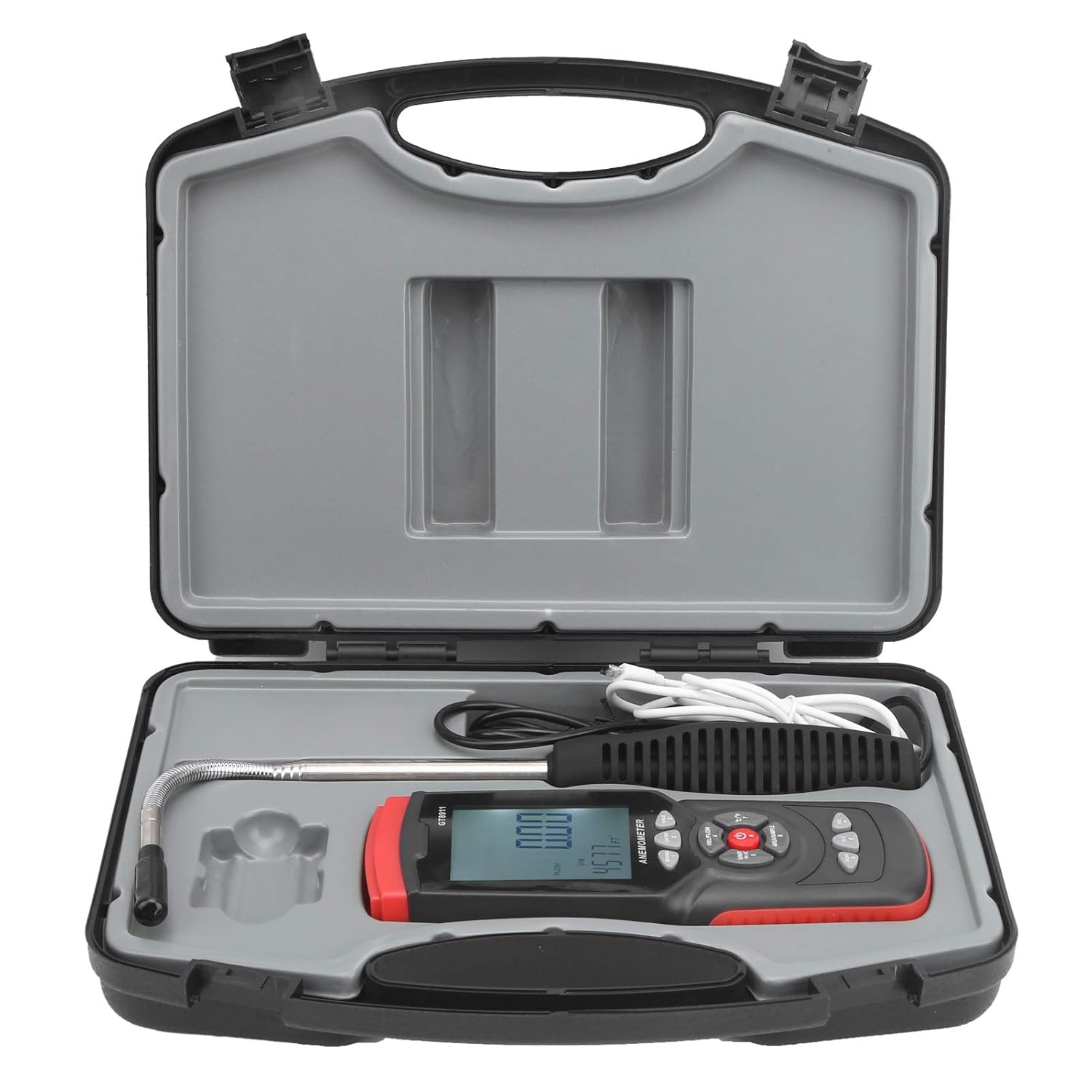 GT8911 Digital LCD Anemometer, Handheld Wind Speed Meter, Portable ...