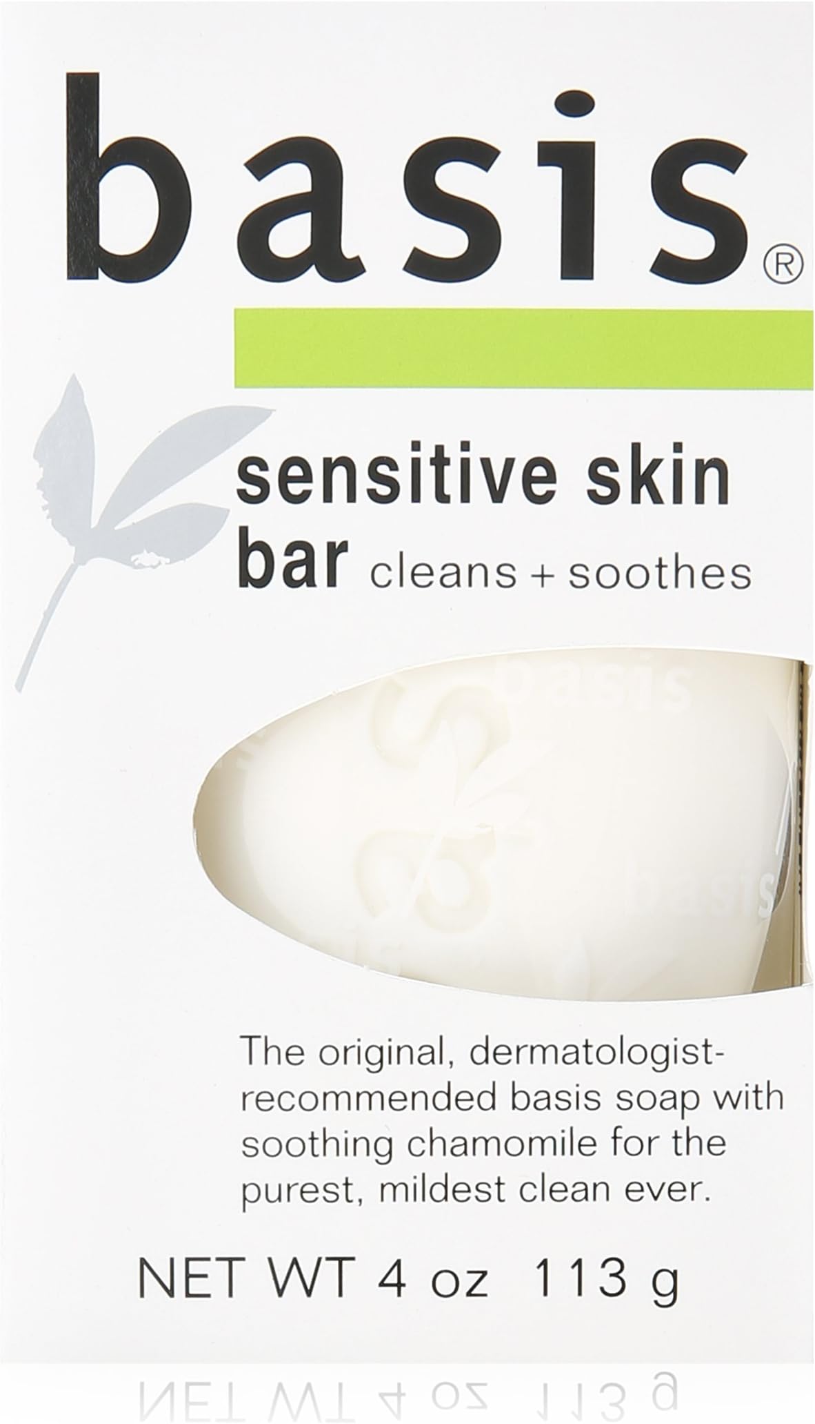Amazon.com: Basis Sensitive Skin Cleansing Bar - 4 oz : Beauty ...