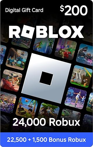 Amazon.com: Roblox Digital Gift Card - 24,000 Robux [Includes Exclusive ...