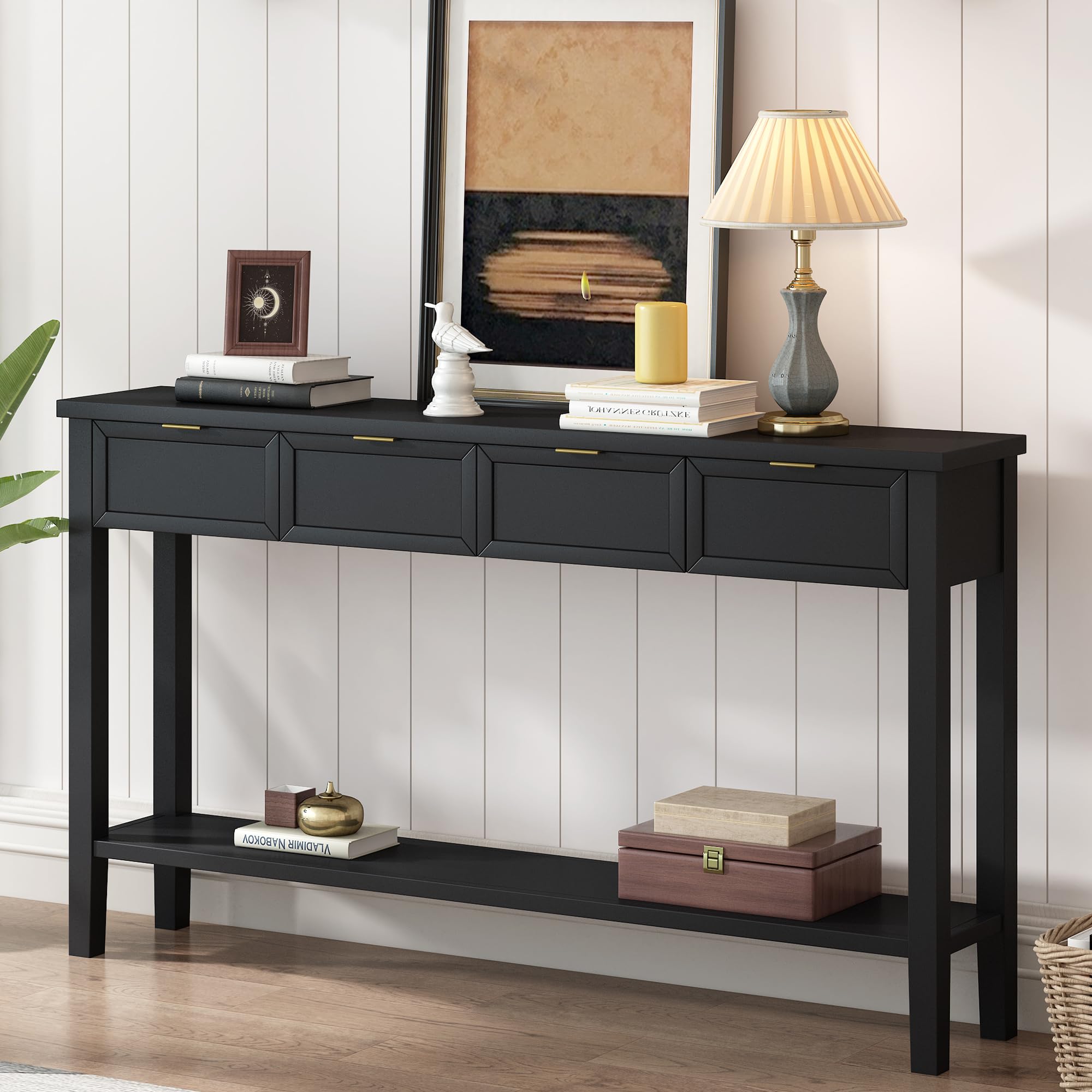 Amazon.com: Amposei Contemporary Entryway Console Table 60-Inch Long ...