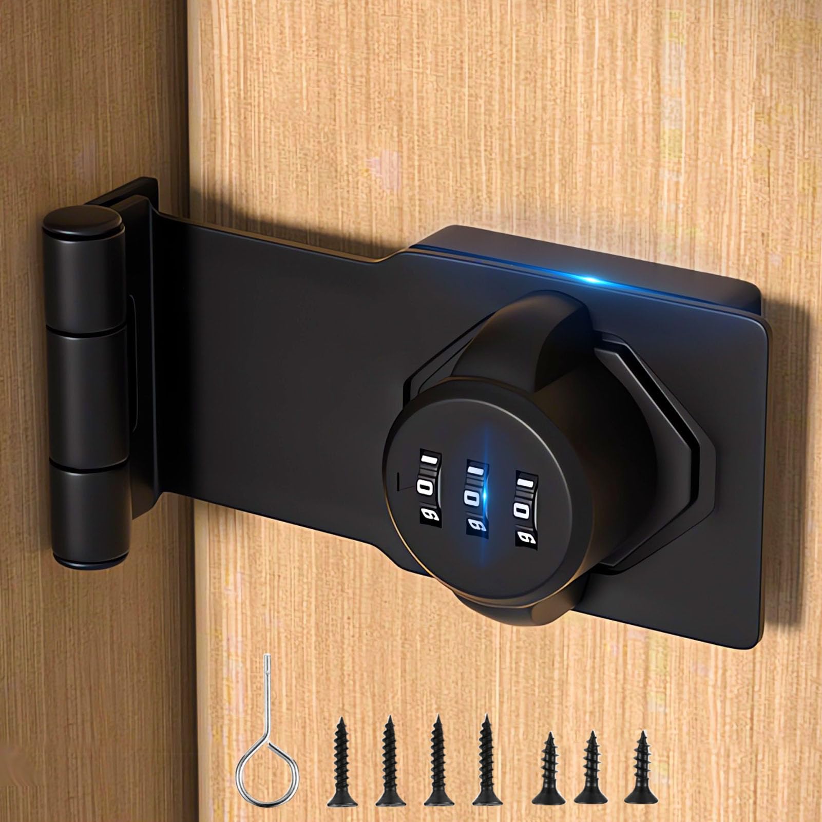 Snapklik.com : 90 Degree Sliding Barn Door Lock And Latches - Cabinet ...