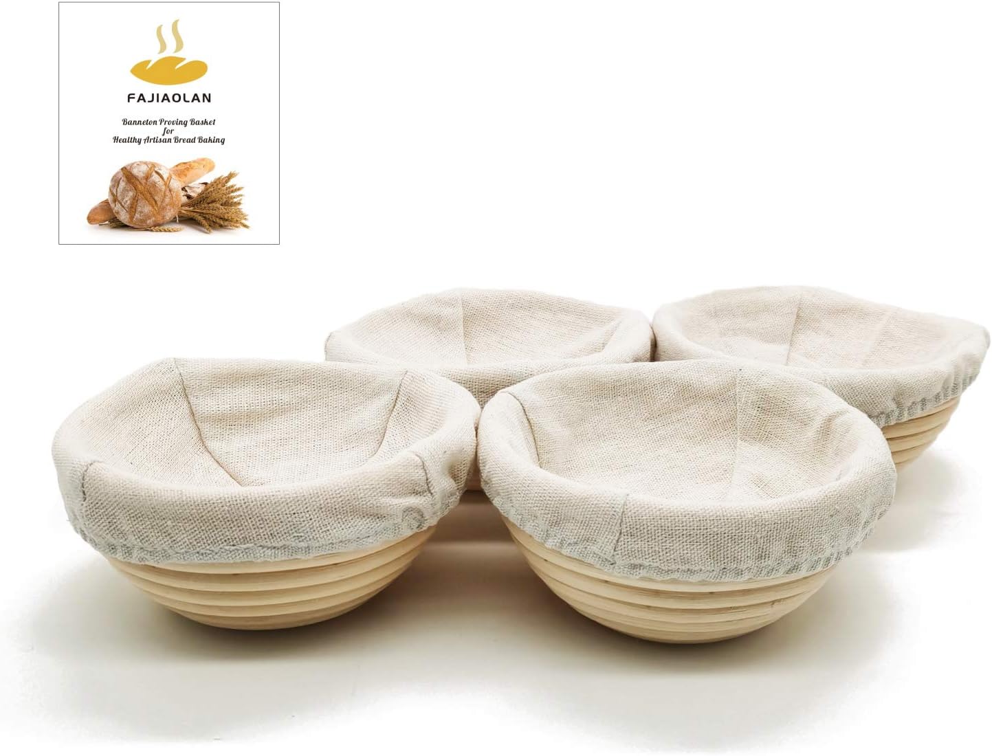 Amazon.com: Banneton Bread Proofing Basket set - Mini Small Sourdough ...