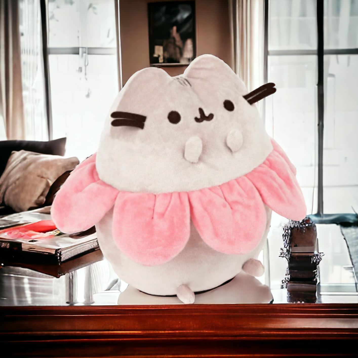 Amazon.com: GUND Pink Flower Petals Pusheen Plush Stuffed Animal Cat ...