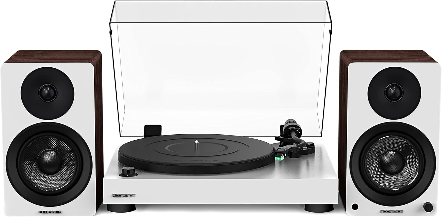 Amazon.com: Fluance RT81 Elite High Fidelity Vinyl Turntable (White ...