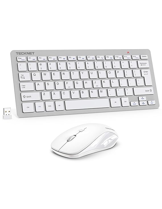 Amazon.in: Buy TECKNET Wireless Keyboard and Mouse Combo, Mini Cordless ...