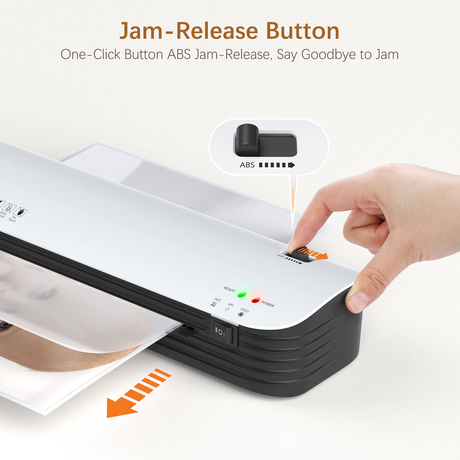 Buy Laminator,9 Inches Small Cold/Thermal Lamination Machine Use for ...