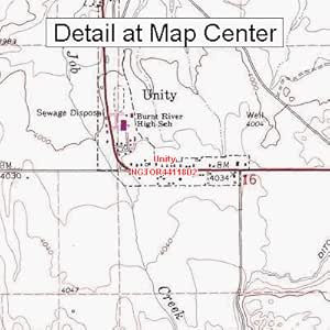 Amazon.com : USGS Topographic Quadrangle Map - Unity, Oregon (Folded ...