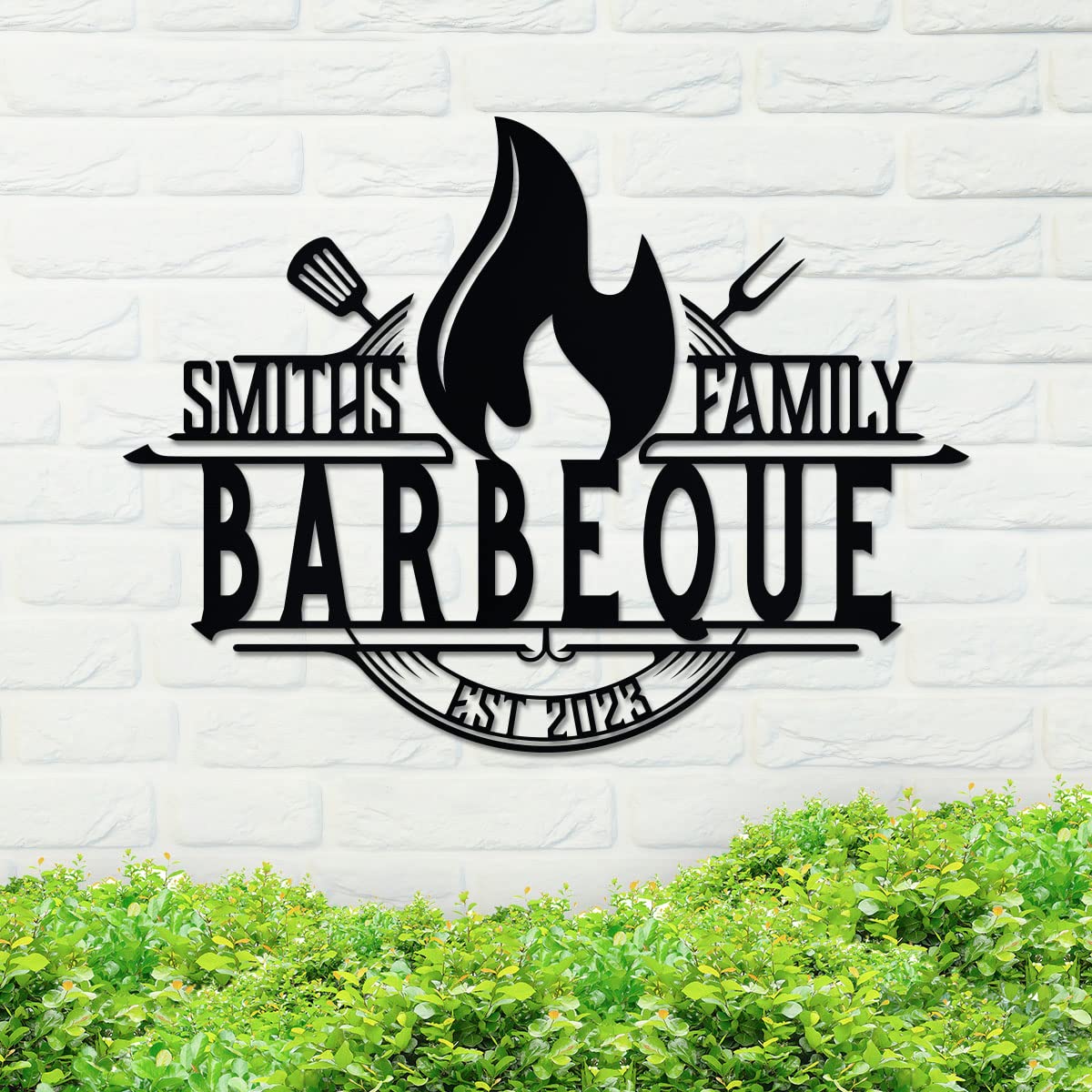 Amazon.com: Personalized Metal BBQ Sign - Home Decor, Grilling Signs ...