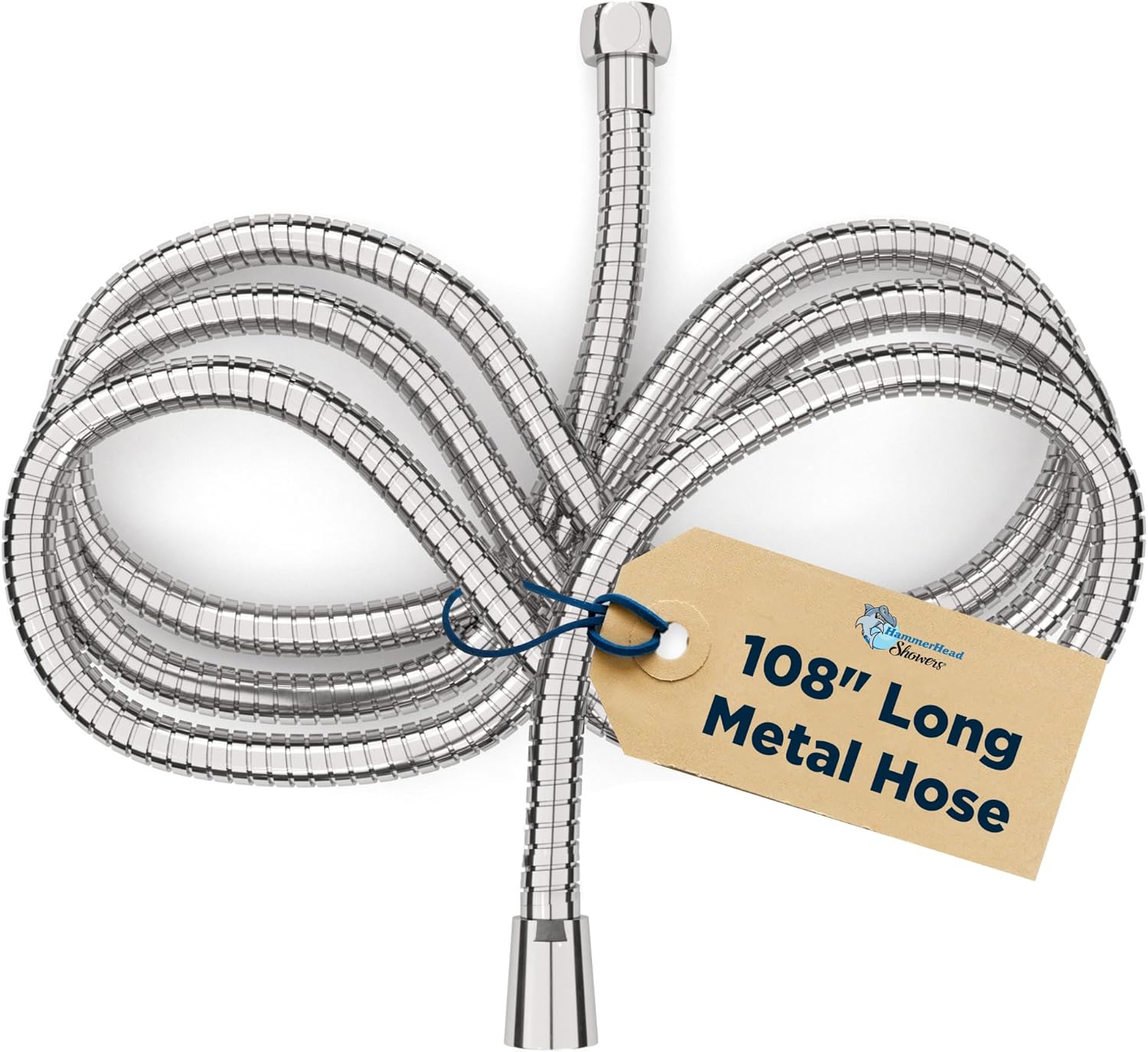 HammerHead Showers All Metal 9 Foot Shower Hose Attachment for ...