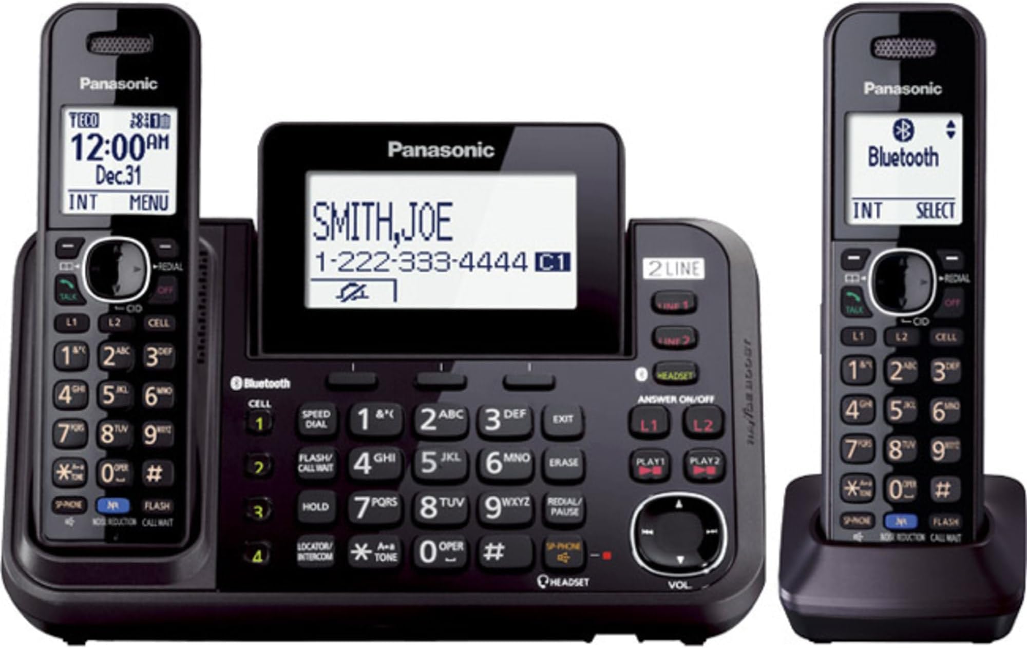 Amazon.com : Panasonic DECT 6.0 Expandable Cordless Phone System with ...