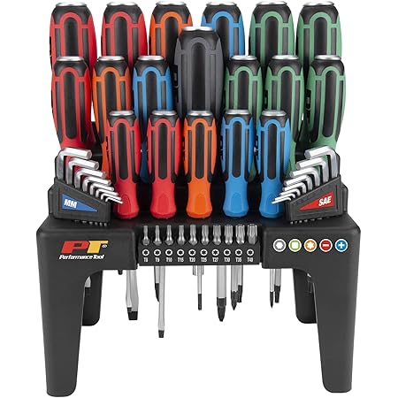 Amazon.com: Performance Tool W1737 44Pc Go-Thru Screwdriver Set : Tools ...