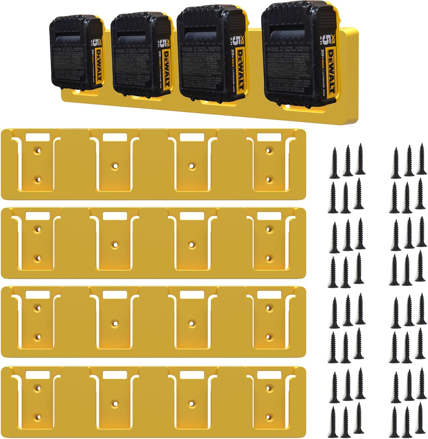 Amazon.com: SZWJT-LV Battery Rack Compatible DeWalt 20V Battery Holder ...