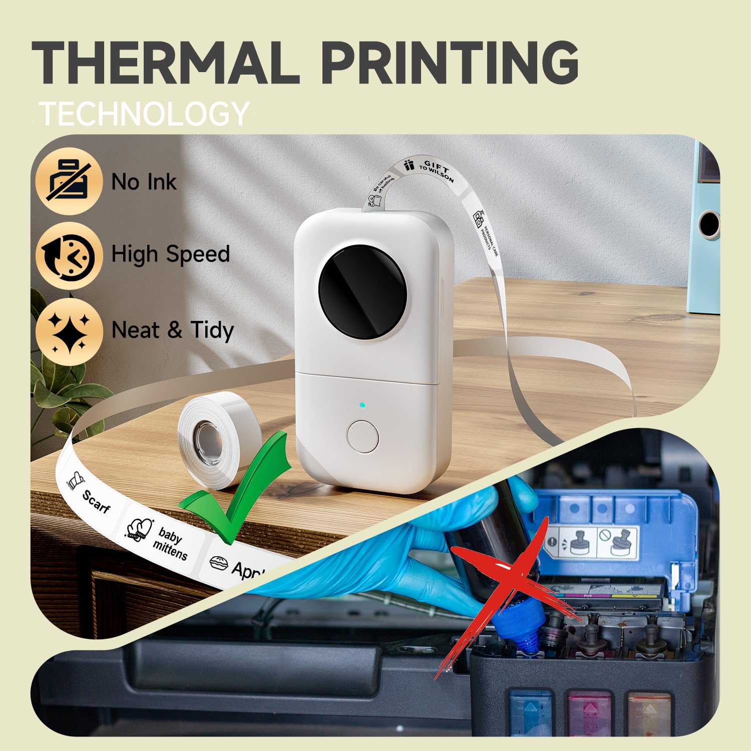 Snapklik.com : Phomemo D30 Label Maker Machine,Bluetooth Portable Label ...