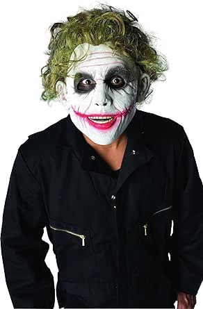 Amazon.com: Batman The Dark Knight The Joker Foam Latex Mask With Hair ...