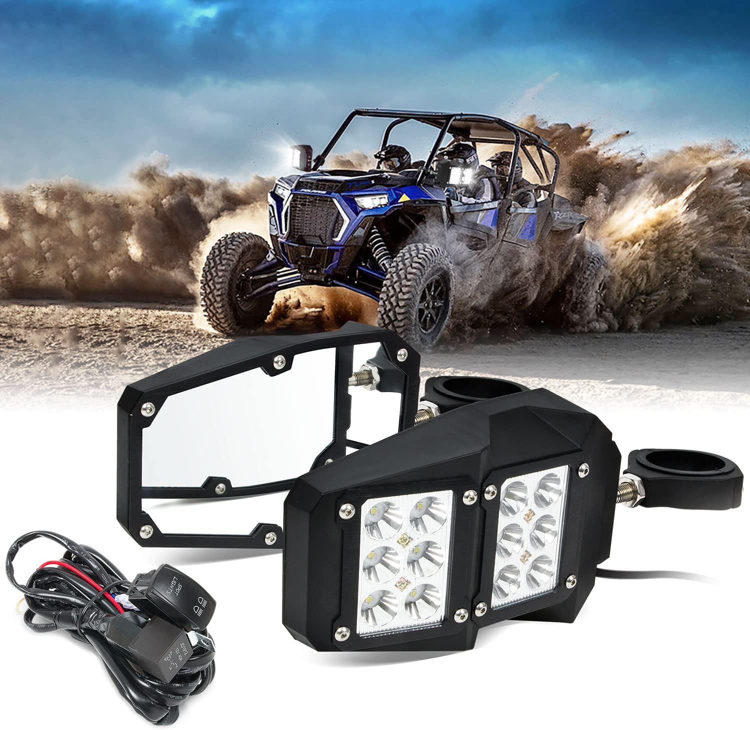 Amazon.com: Sector Seven Saw Tooth, American Made Billet Convex Mirrors ...