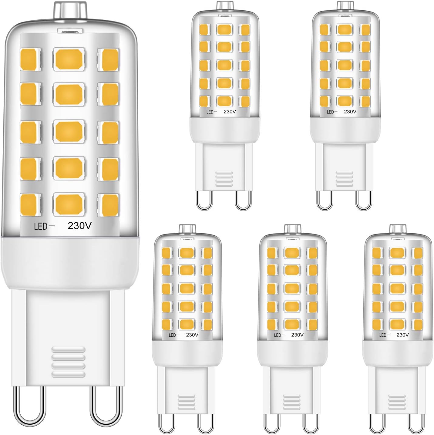 Brantoo G9 LED Glühbirnen 5W Entspricht 25W 28W 33W 40W Halogen ...