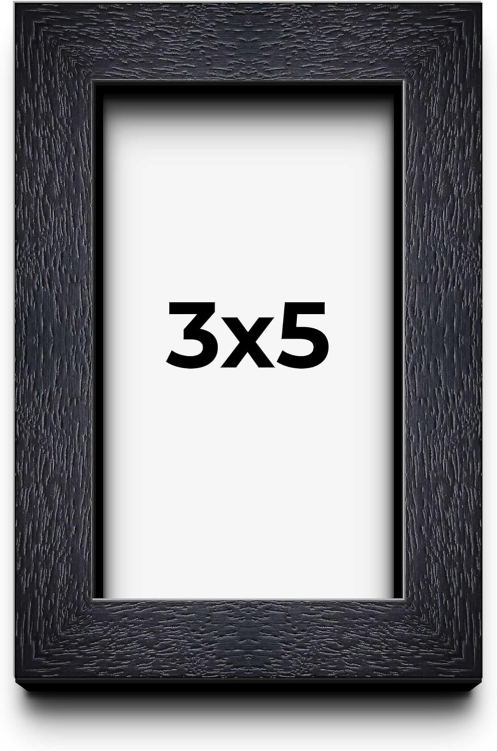 Amazon.com - 3x5 Shadow Box Black Farmhouse Wood Texture Display Frame ...