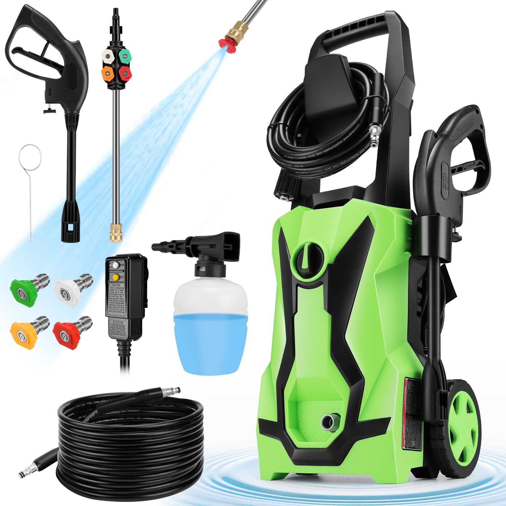 Amazon.com : SEN-QII Electric Pressure Washer - 4200PSI Electric Power ...
