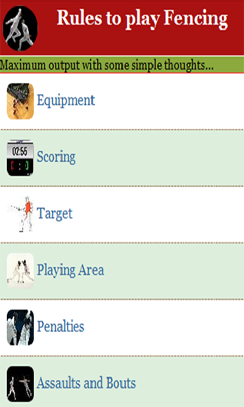 Rules to play Fencing:Amazon.in:Appstore for Android
