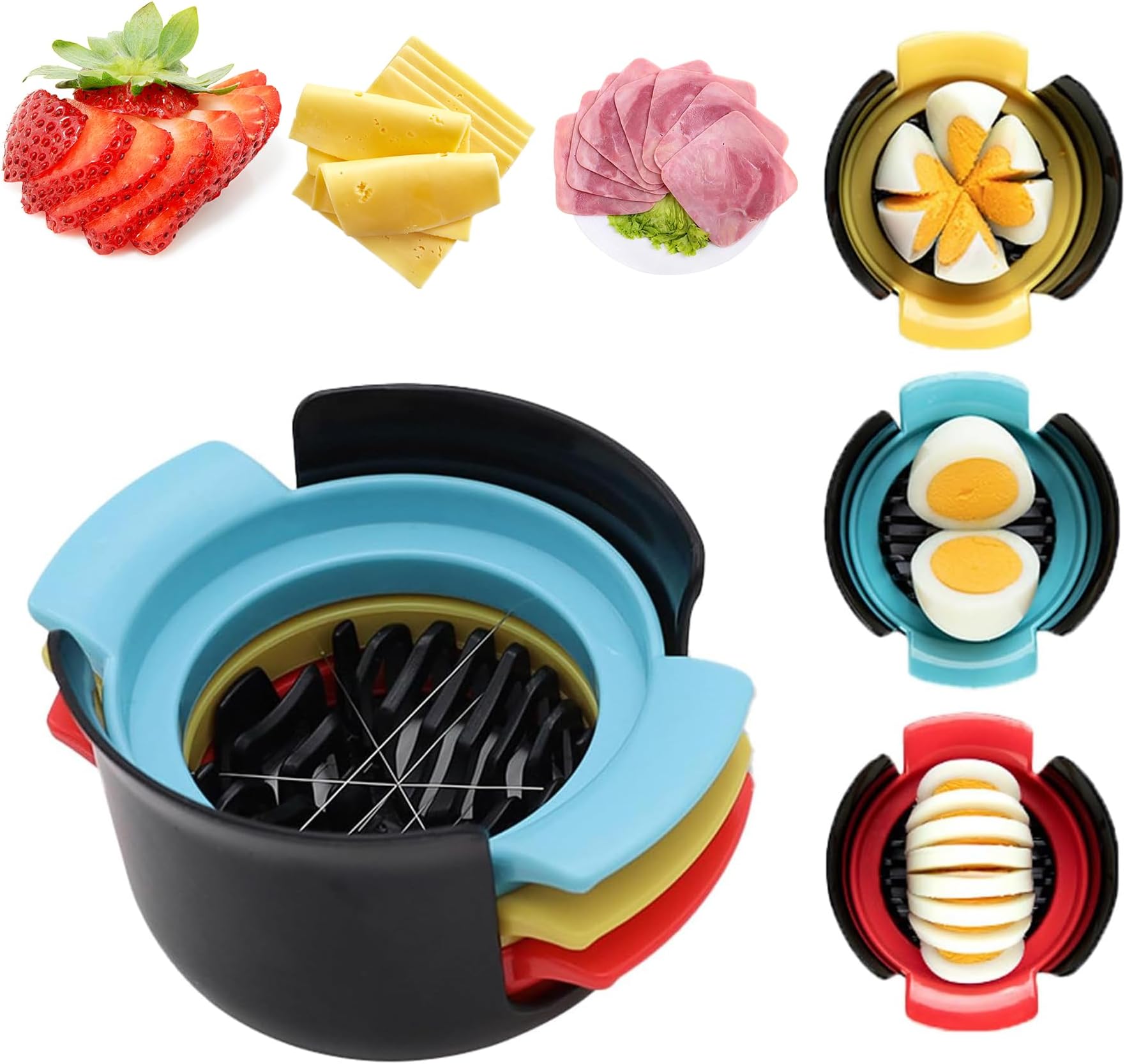 Amazon.com: Egg Slicer for Hard Boiled Eggs - Multipurpose Boiled Egg ...
