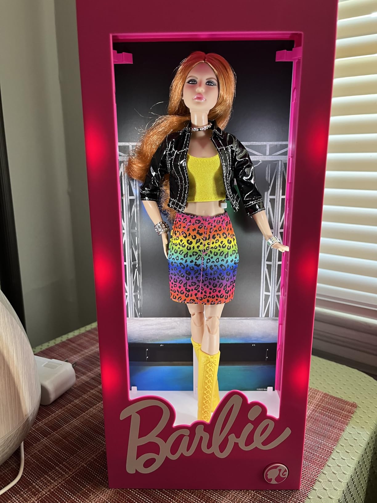 Amazon.com: Barbie Doll Light Up Display Case Storage Box, 13" Tall ...