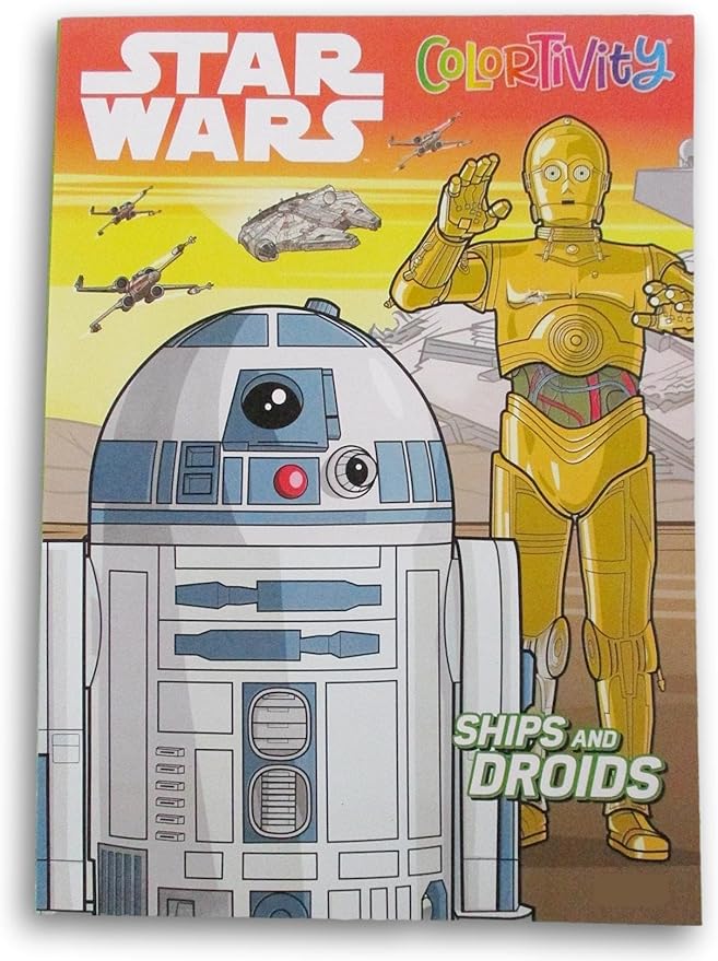Amazon.com: Colortivity Star Wars Coloring and Activity Fun Book - 80 ...