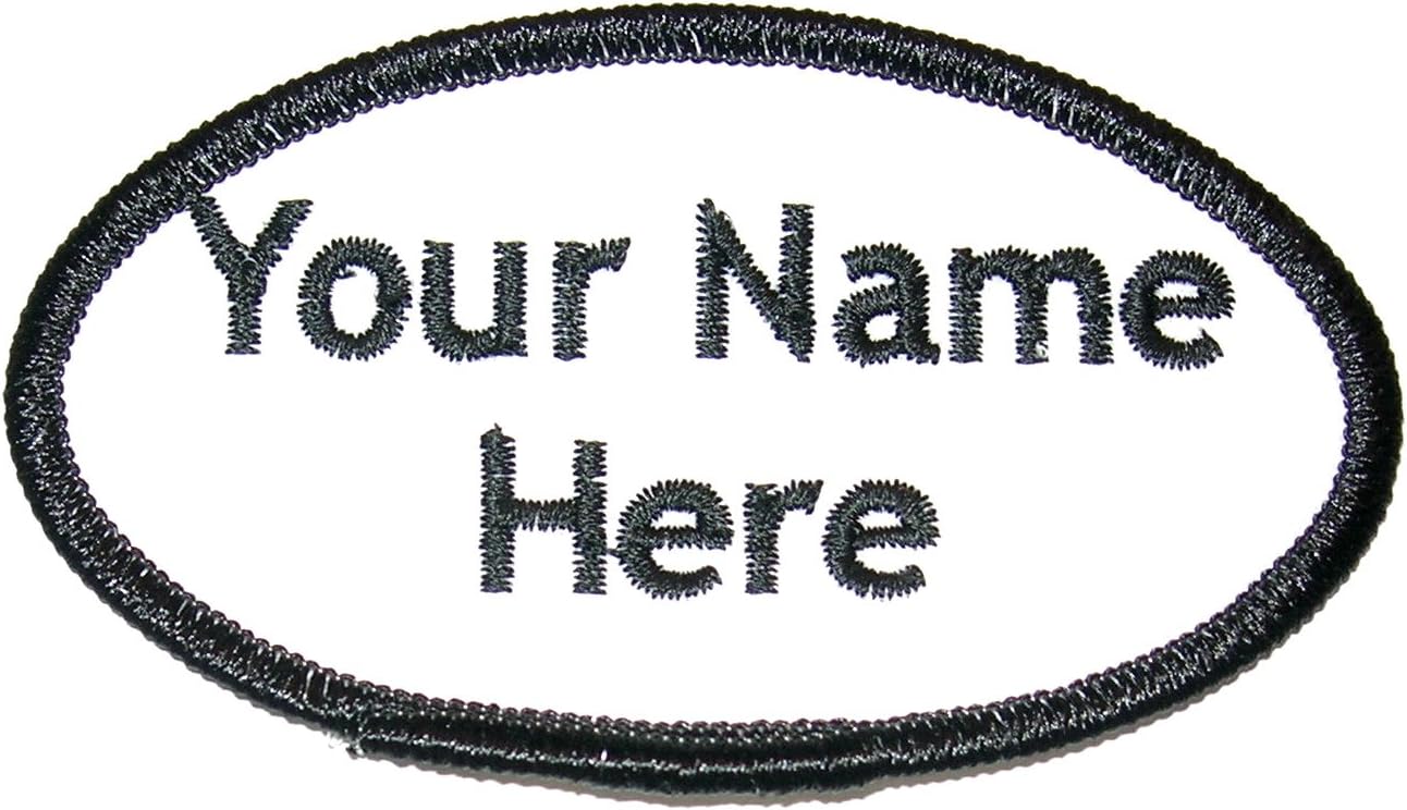 Amazon.com: Custom Embroidery (Personalized) Embroidered Name Tag ...