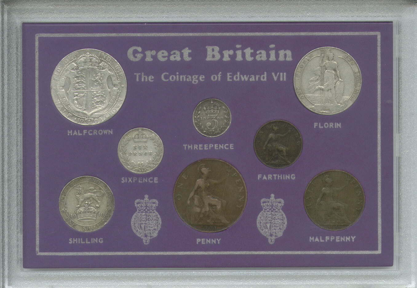 1902-1910 King Edward VII Great Britain British Coin Collection ...