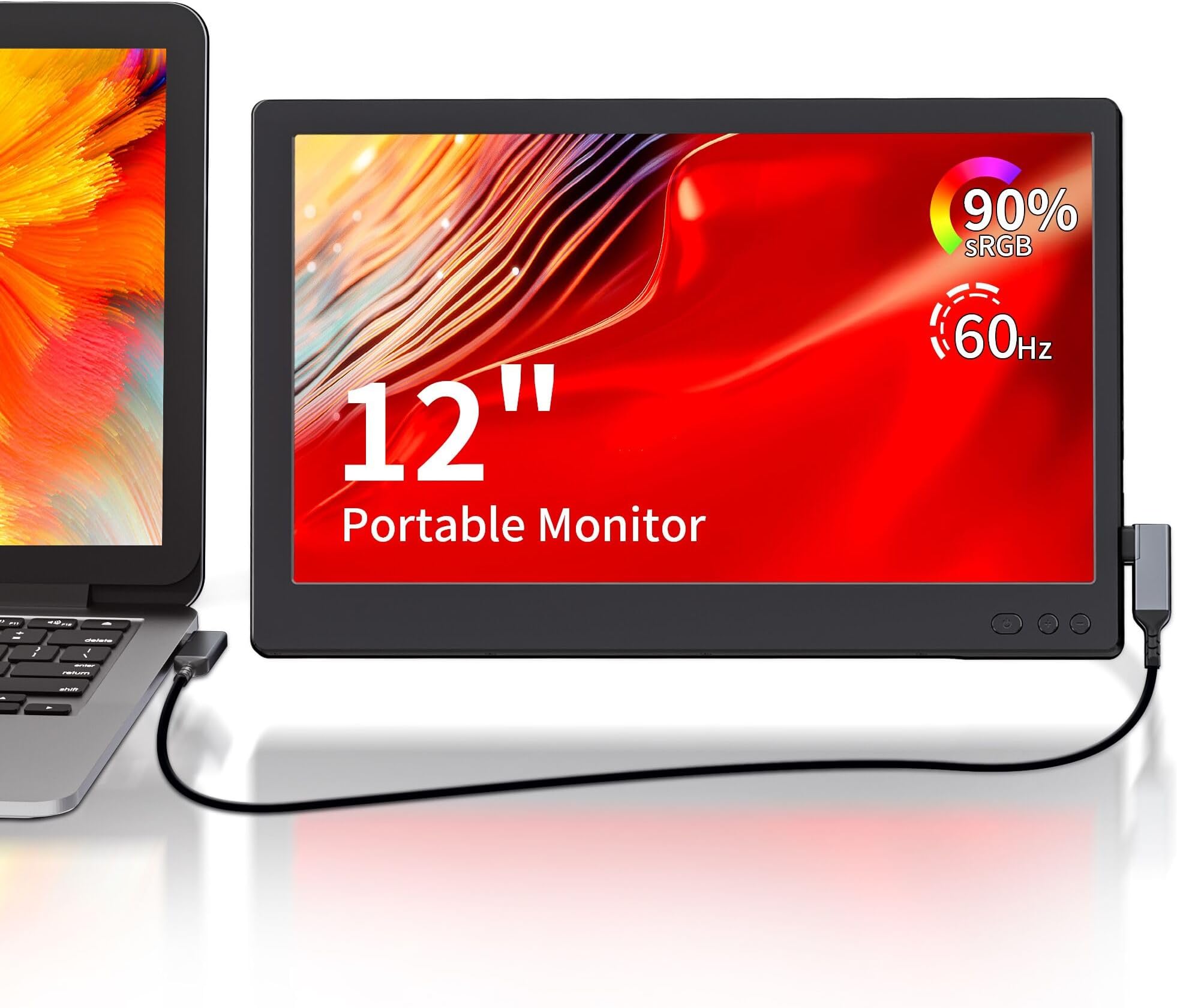 Amazon.com: kasorey Portable Monitor for Laptop, 12" Laptop Screen ...