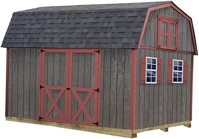 Amazon.com: Belmont 12 ft. x 24 ft. Wood Storage Shed Kit with Floor ...