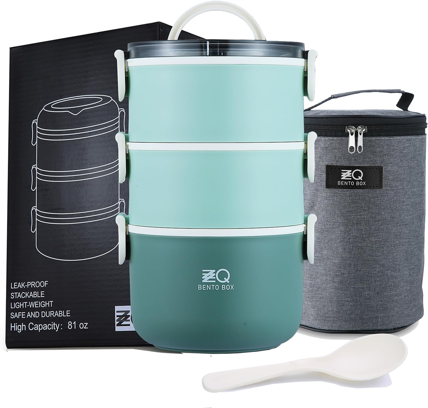 Amazon.com: 4 Tier Indian-Tiffin Stainless Steel Small to Medium Tiffin ...