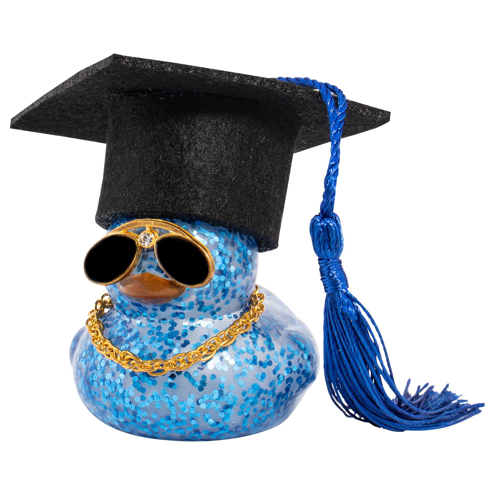 Amazon.com: wonuu Car Dashboard Decor Graduation Hat Color Rubber Duck ...