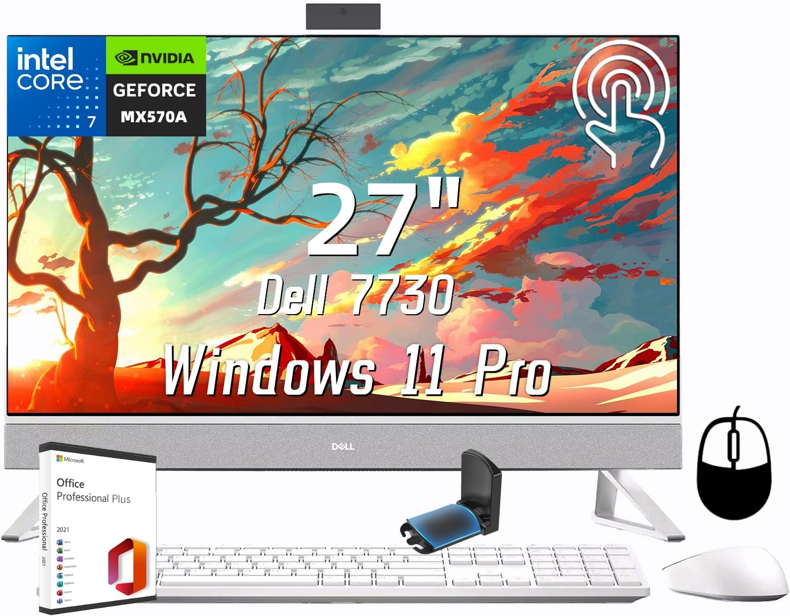 Amazon.com: Dell Inspiron 7730 All in One Desktop PC, 27" Touch Screen ...