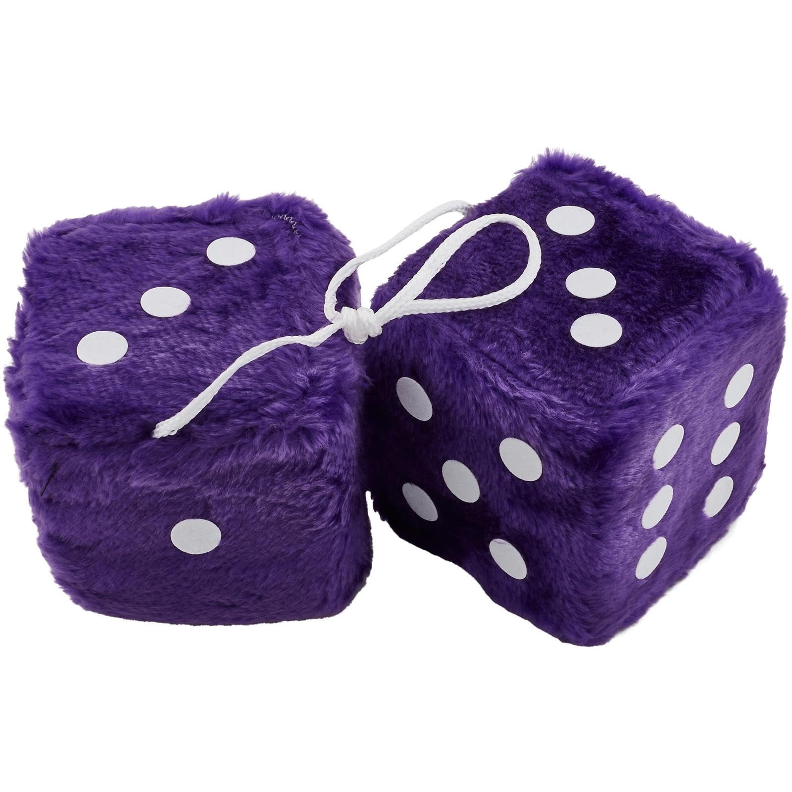 Purple Fuzzy Dice