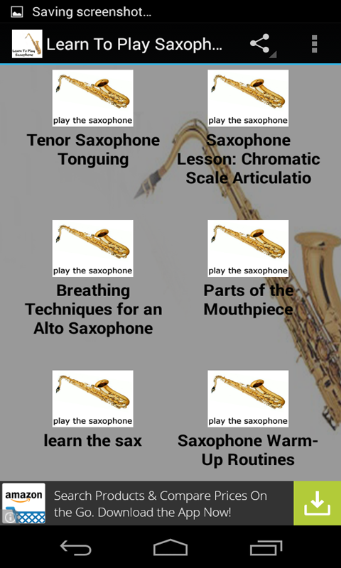 Learn To Play Saxophone:Amazon.co.uk:Appstore for Android