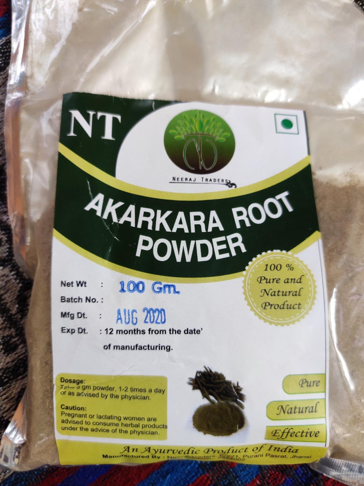 Buy NEERAJ - Akarkara Root Powder Anacyclus pyrethrum Pellitory Roots ...