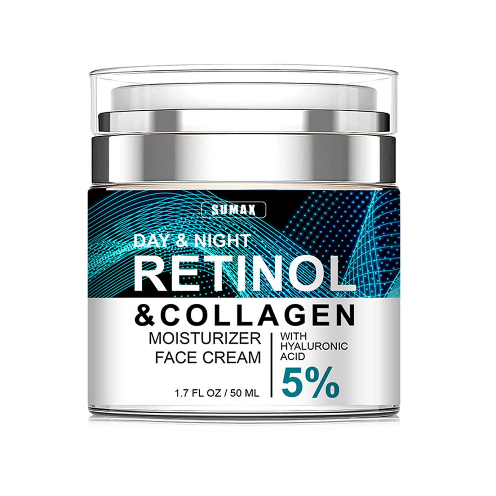 Amazon.com: Advanced Retinol Collagen Cream for Face with 5% Hyaluronic ...