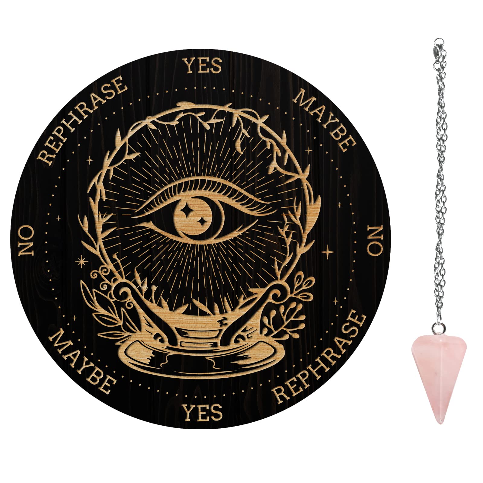 Amazon.com: AHANDMAKER 7.8" Witch Pendulum Board, Crystal Ball Eye ...