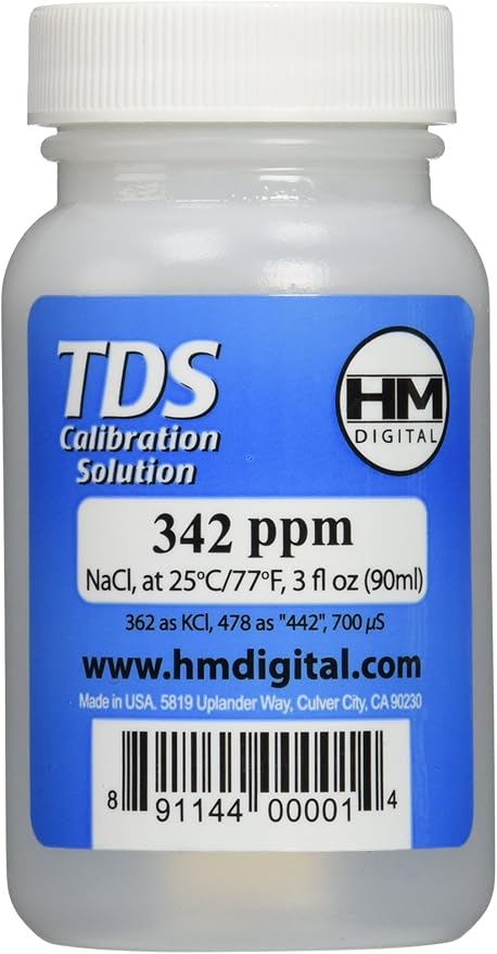 Amazon.com: HM Digital C342 TDS and EC Calibration Solution, 342 ppm ...
